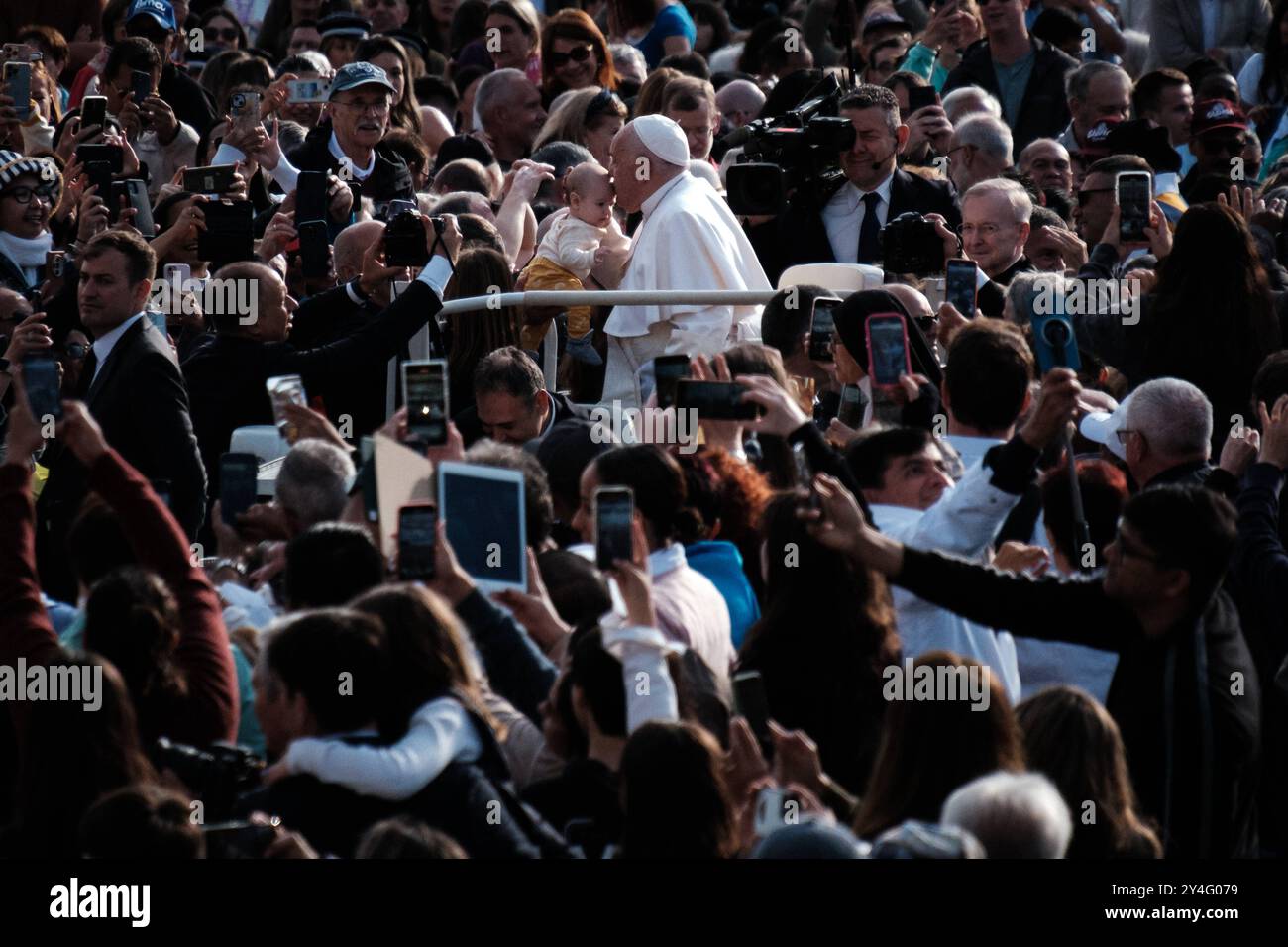 Pope Francis leads the general audience in Saint Peter s Square on ...