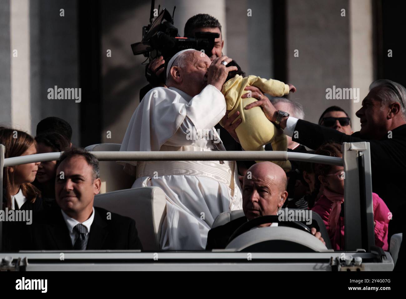 Pope Francis leads the general audience in Saint Peter s Square on ...