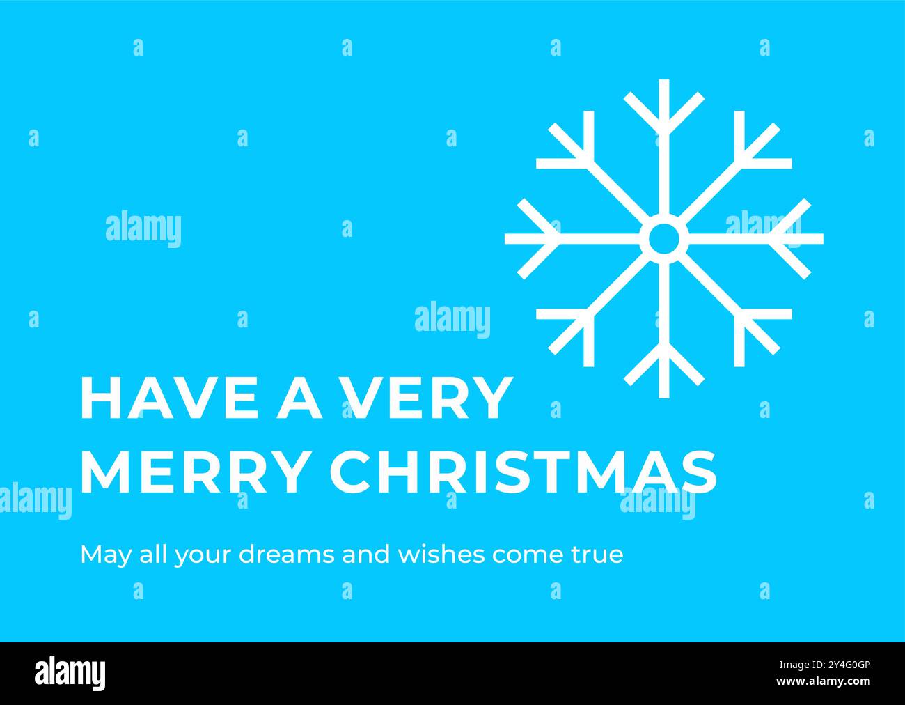Merry Christmas blue greeting card white elegant snowflake design ...