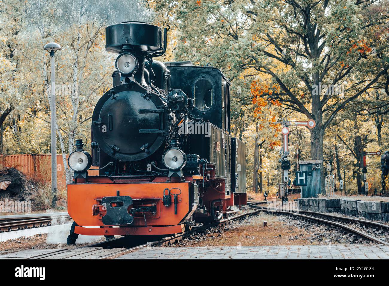 Small Steam Locomotive, german Steam Locomotive, Steam Locomotive in berlin wuhlheide, A Journey ...
