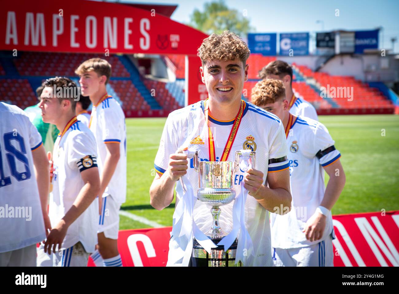 Lugo, Spain. 16 April, 2022. Real Madrid winner of Final Youth King's ...
