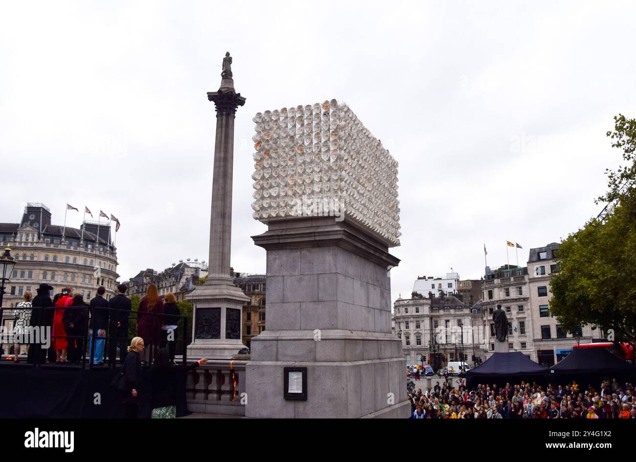 London, UK. 18th Sep, 2024. The new Fourth Plinth sculpture by Teresa ...