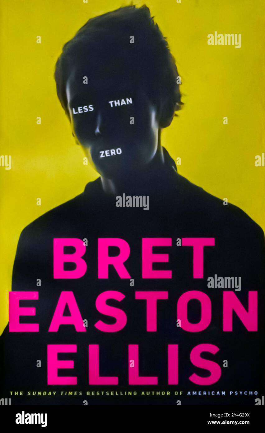 Less than Zero- debut novel by Bret Easton Ellis, 1985 Stock Photo - Alamy