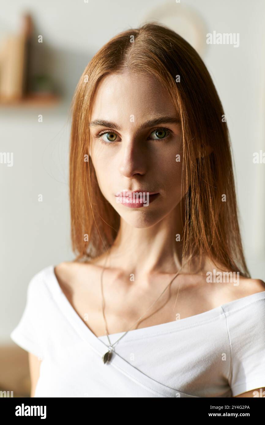 A young woman with eating disorder enjoying time at home Stock Photo ...