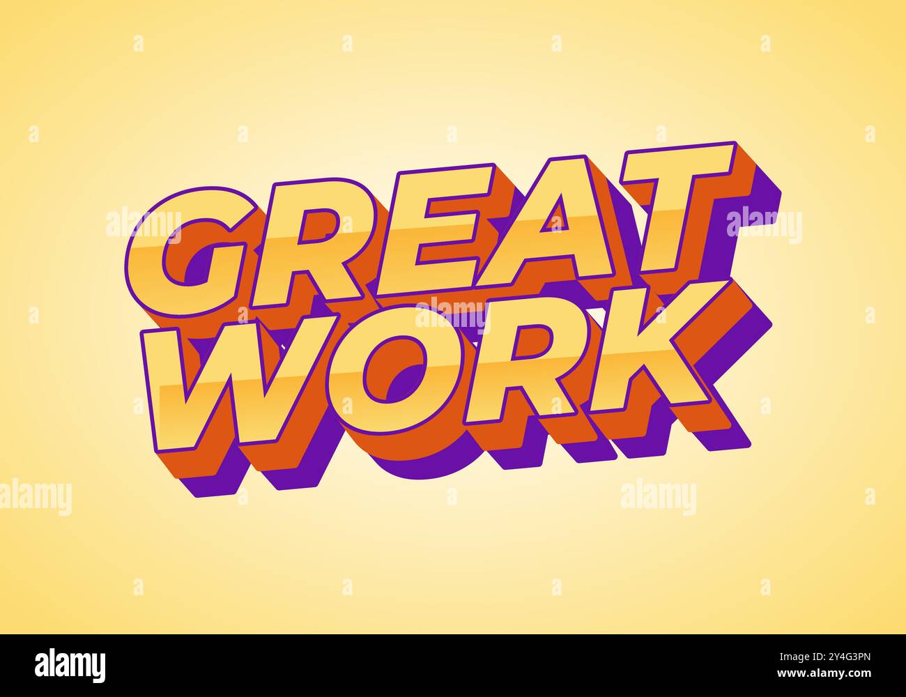 Great work. Text effect design in 3D style with good colors Stock ...