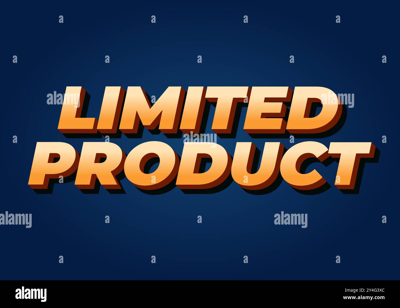 Limited product. Text effect design in 3D style in modern colors Stock ...