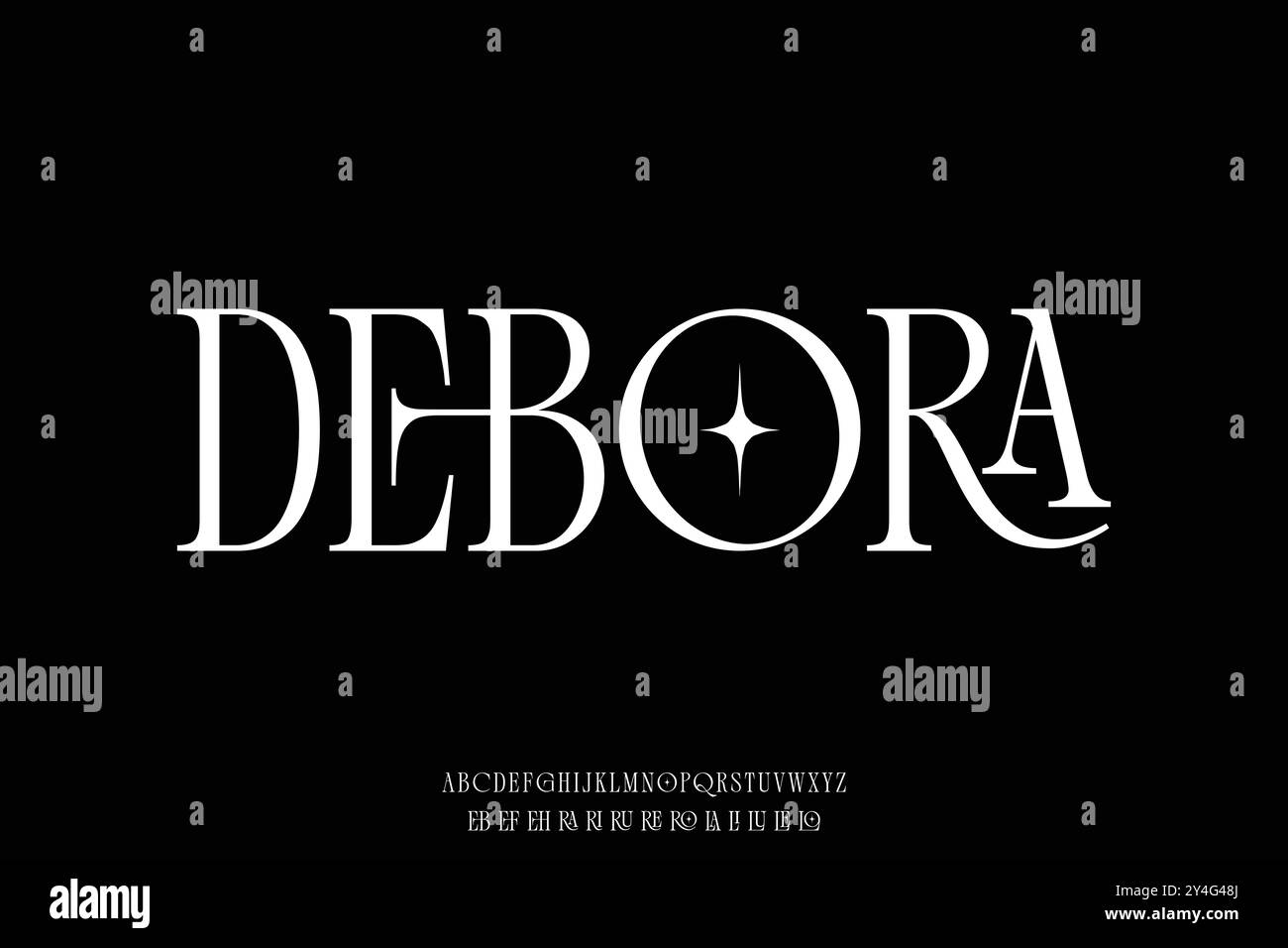 Elegant decorative serif ligature alphabet display font vector ... Elegant decorative serif ligature alphabet display font vector ...