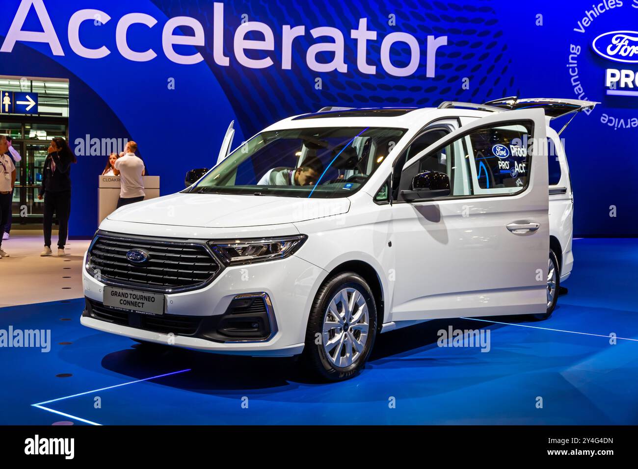 Ford Grand Tourneo Connect van at the International Motor Show for Commercial Vehicles. Hannover ...