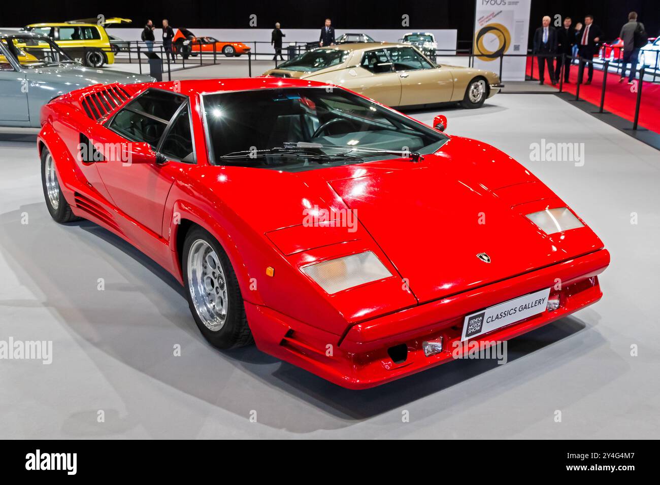 Lamborghini Countach sports car at the Geneva International Motor Show ...