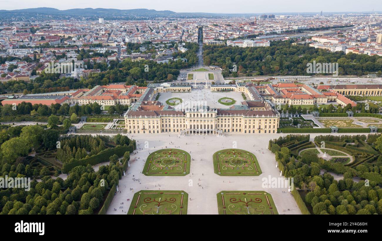 Aerial view of Schönbrunn Palace in Vienna, Austria Stock Photo - Alamy