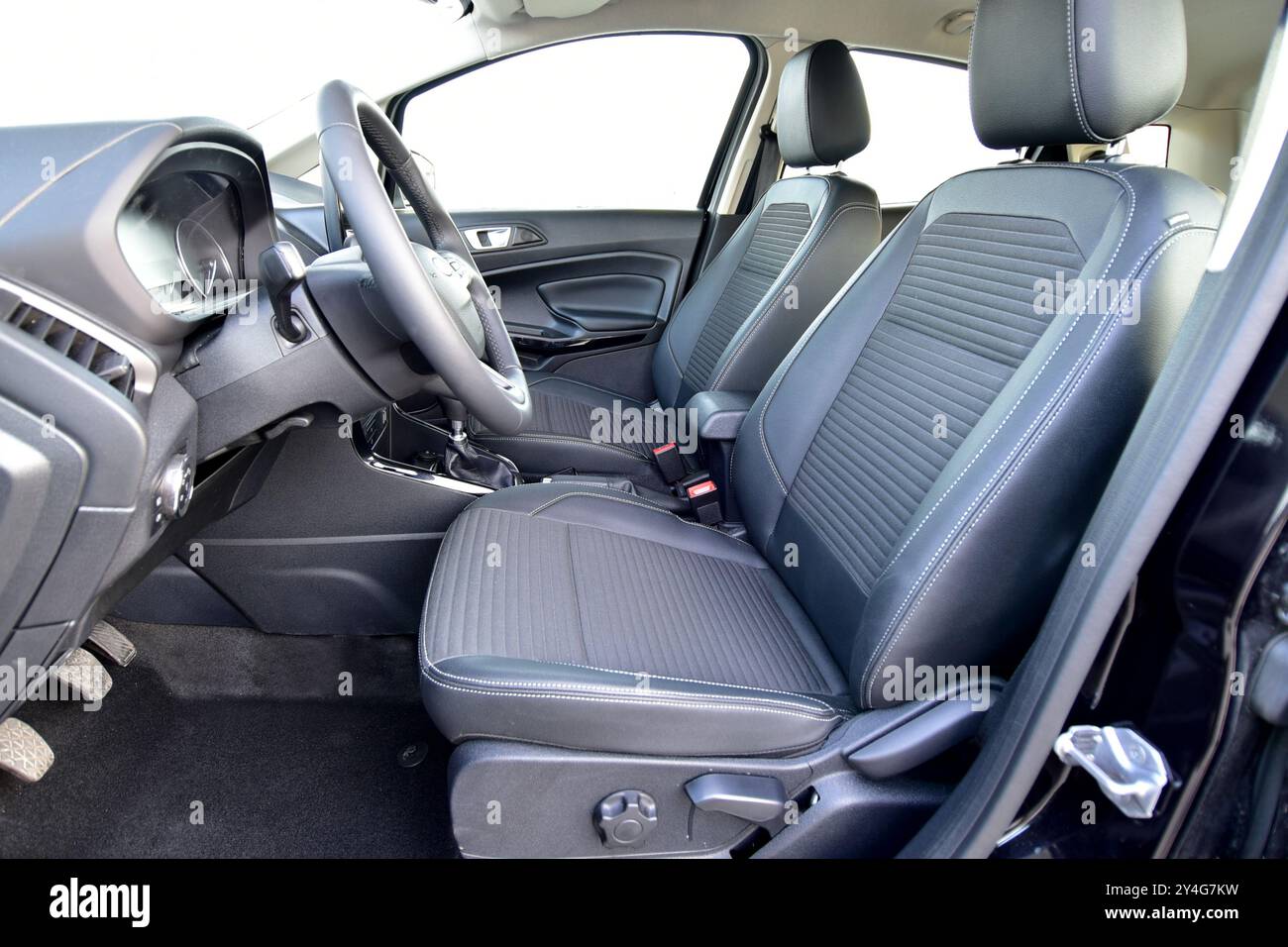 Front seats of a modern passenger car Stock Photo - Alamy