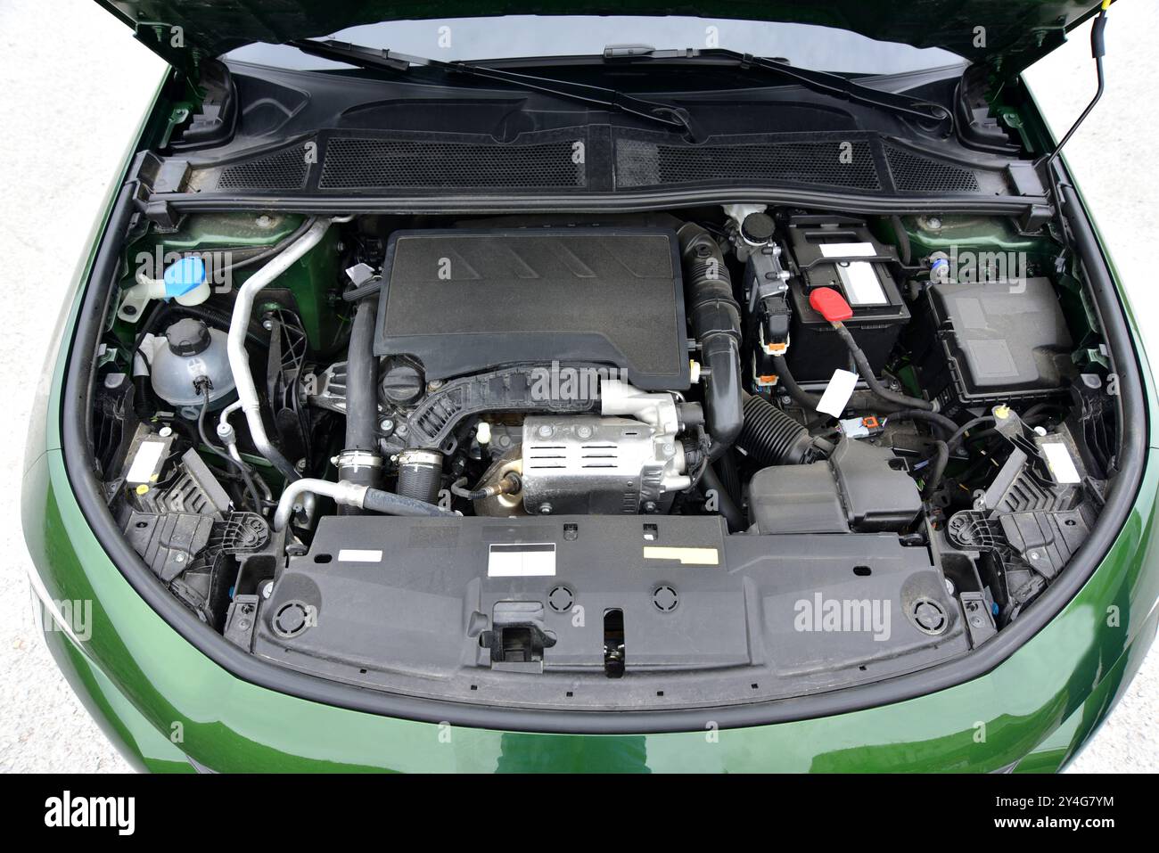 A gasoline engine in a passenger car Stock Photo - Alamy