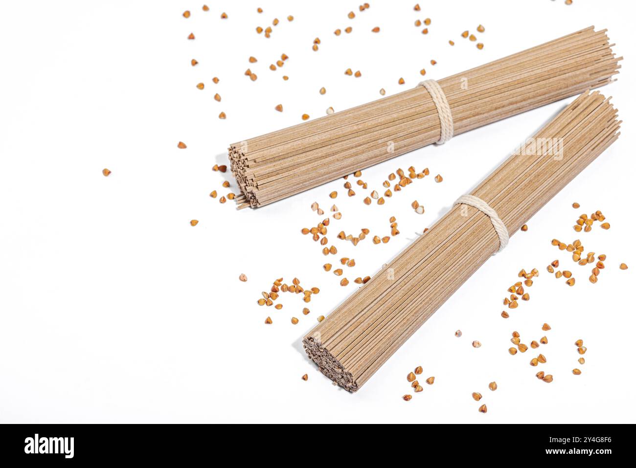 Japanese buckwheat soba noodles. Classic ingredient for preparing ...