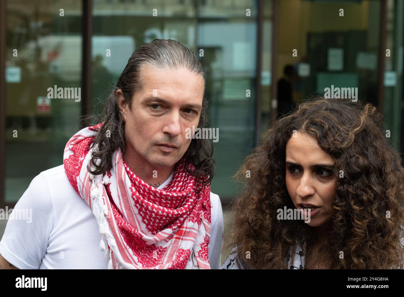 London, UK. 18 September, 2024. Richard Barnard, co-founder of direction action group Palestine ...