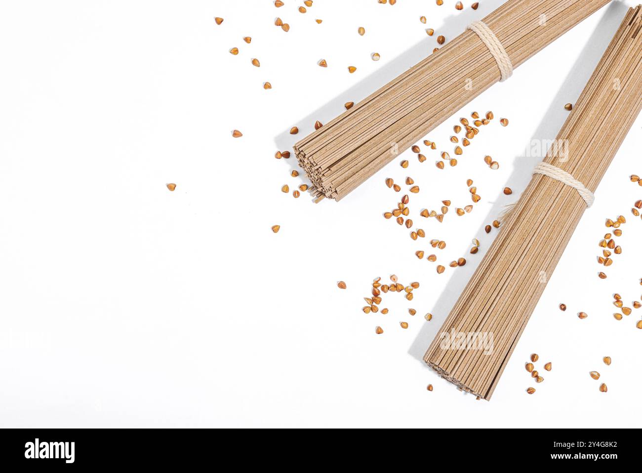 Japanese buckwheat soba noodles. Classic ingredient for preparing ...