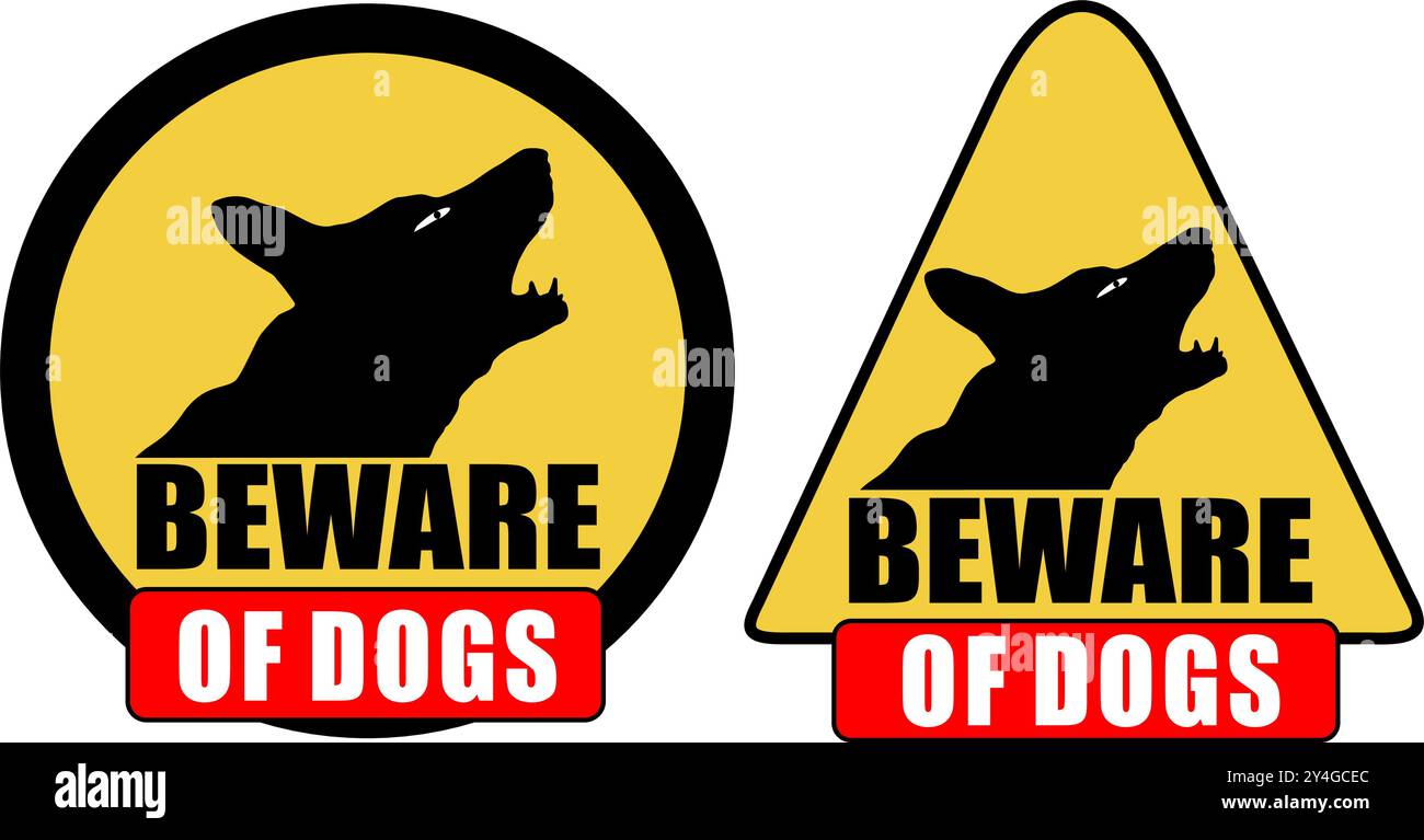 Round warning sign Stock Vector Images - Alamy