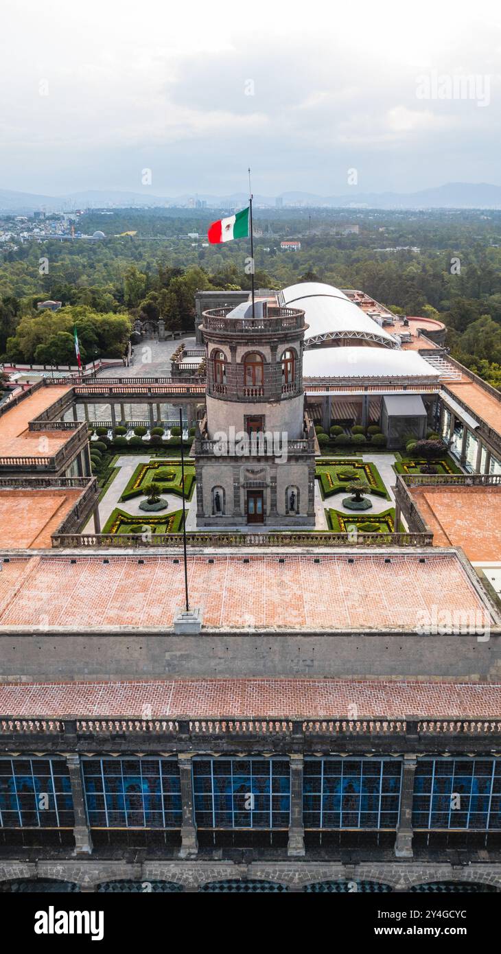 Aerial view of Chapultepec Castle in Mexico City Stock Photo - Alamy