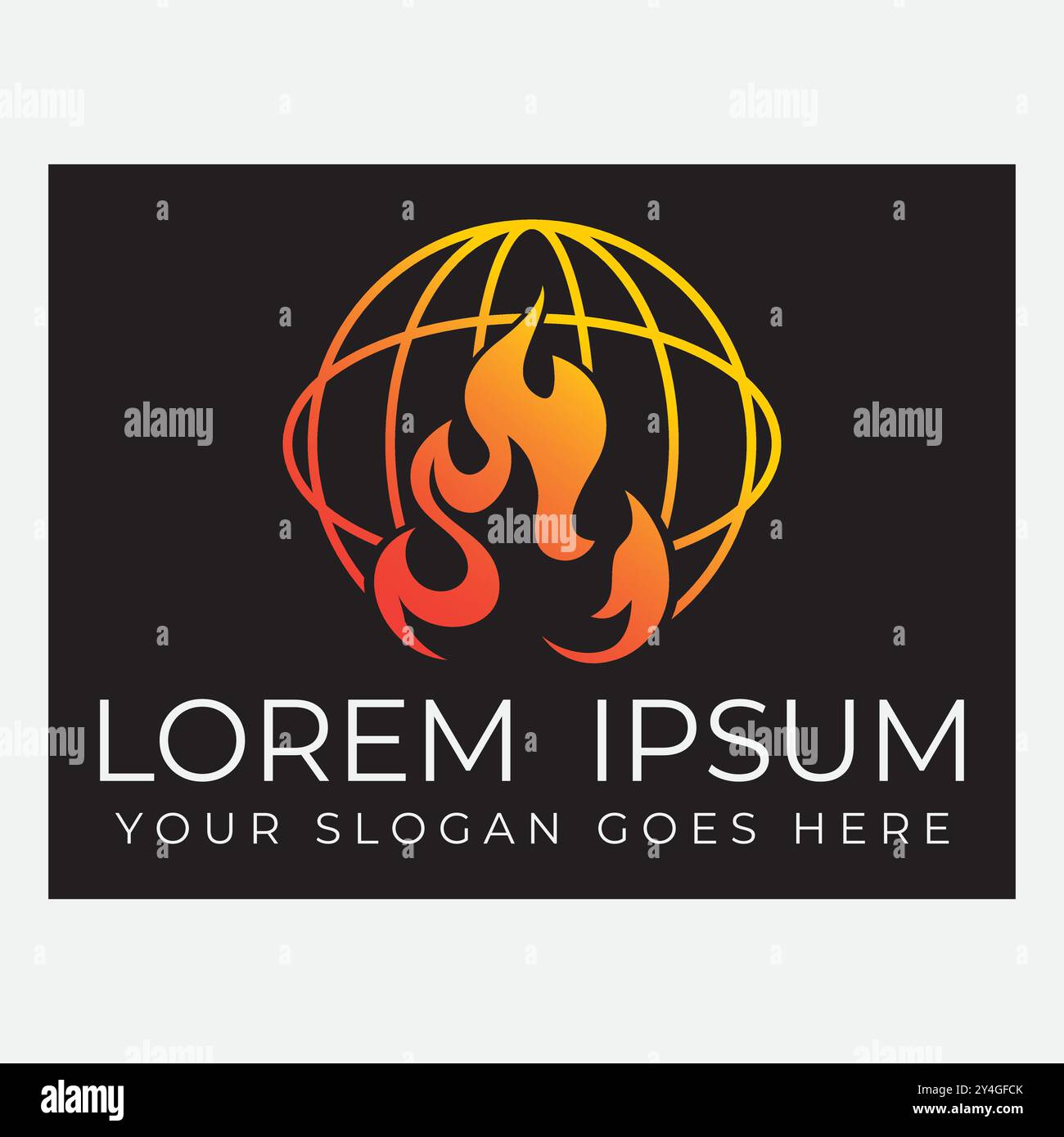 Illustration of the earth hot because of fire Stock Vector Image & Art ...