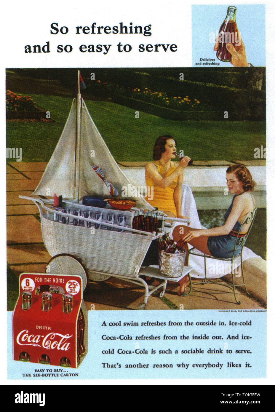 Coca cola advertising 1930s hi-res stock photography and images - Alamy