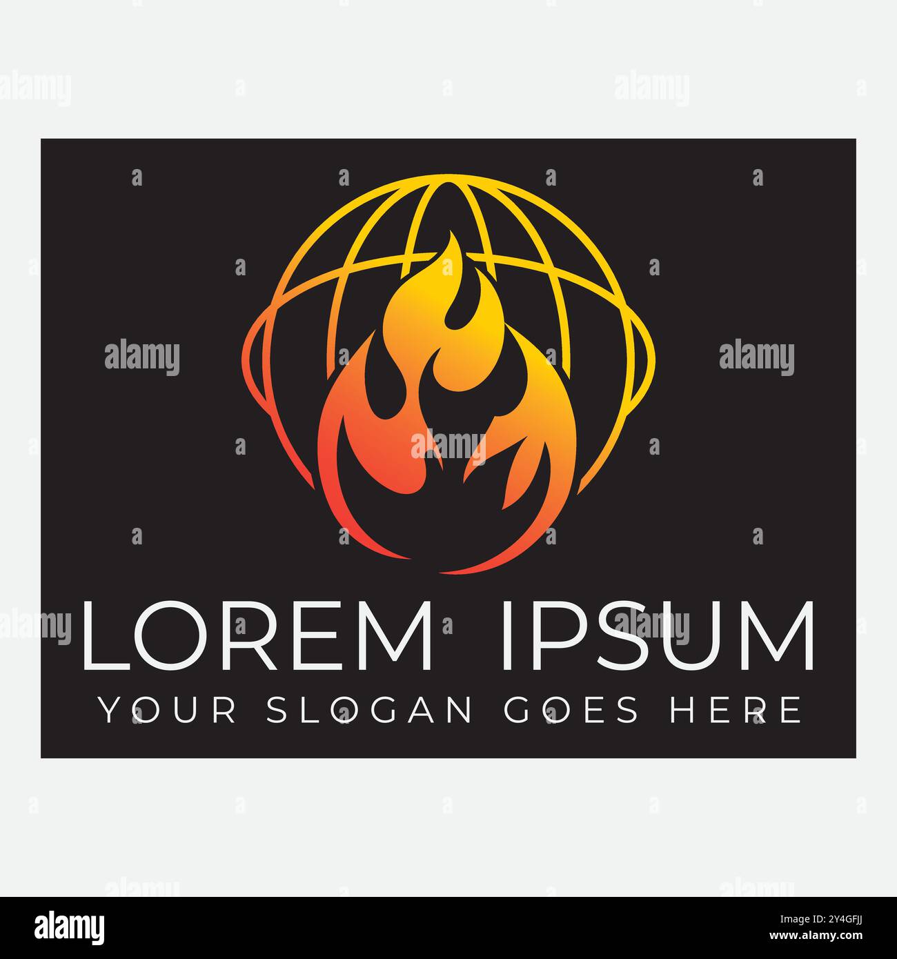 Illustration of the earth hot because of fire Stock Vector Image & Art ...