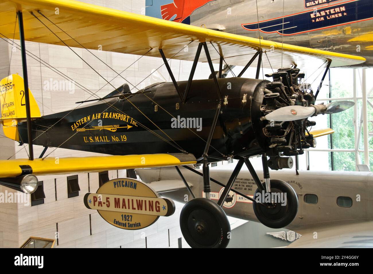 Early mail delivery aircraft on display at the Smithsonian's National ...