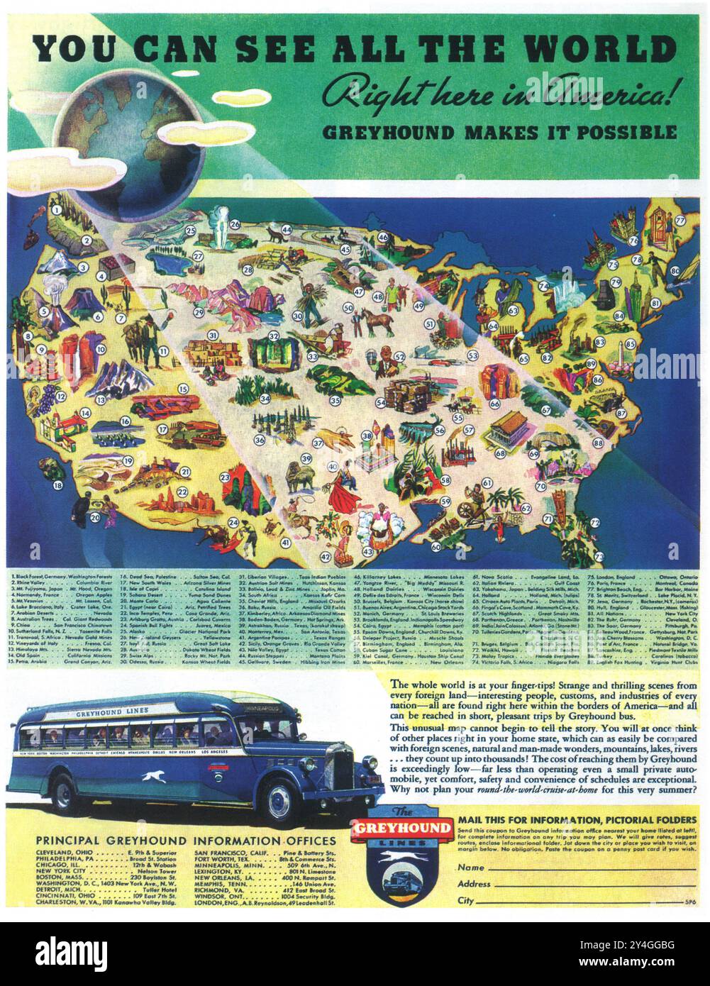 Old greyhound buses hi-res stock photography and images - Alamy