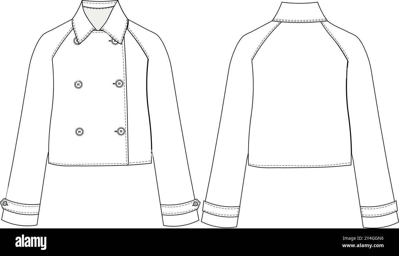 Trenchcoat technical drawing hi-res stock photography and images - Alamy