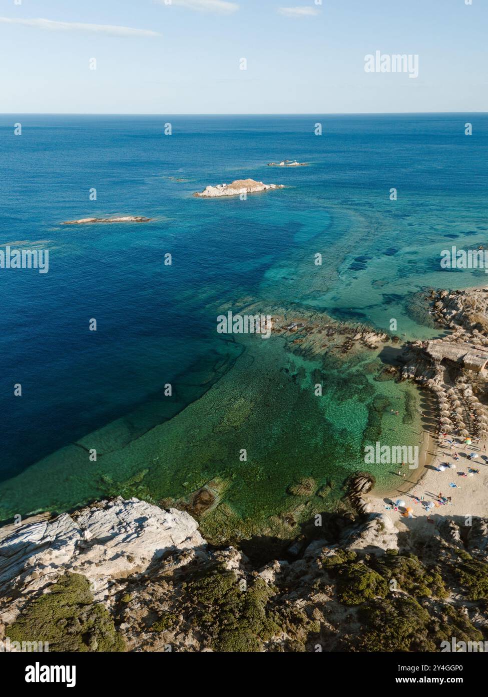Tigania Beach in Halkidiki is a hidden gem, featuring a series of small ...