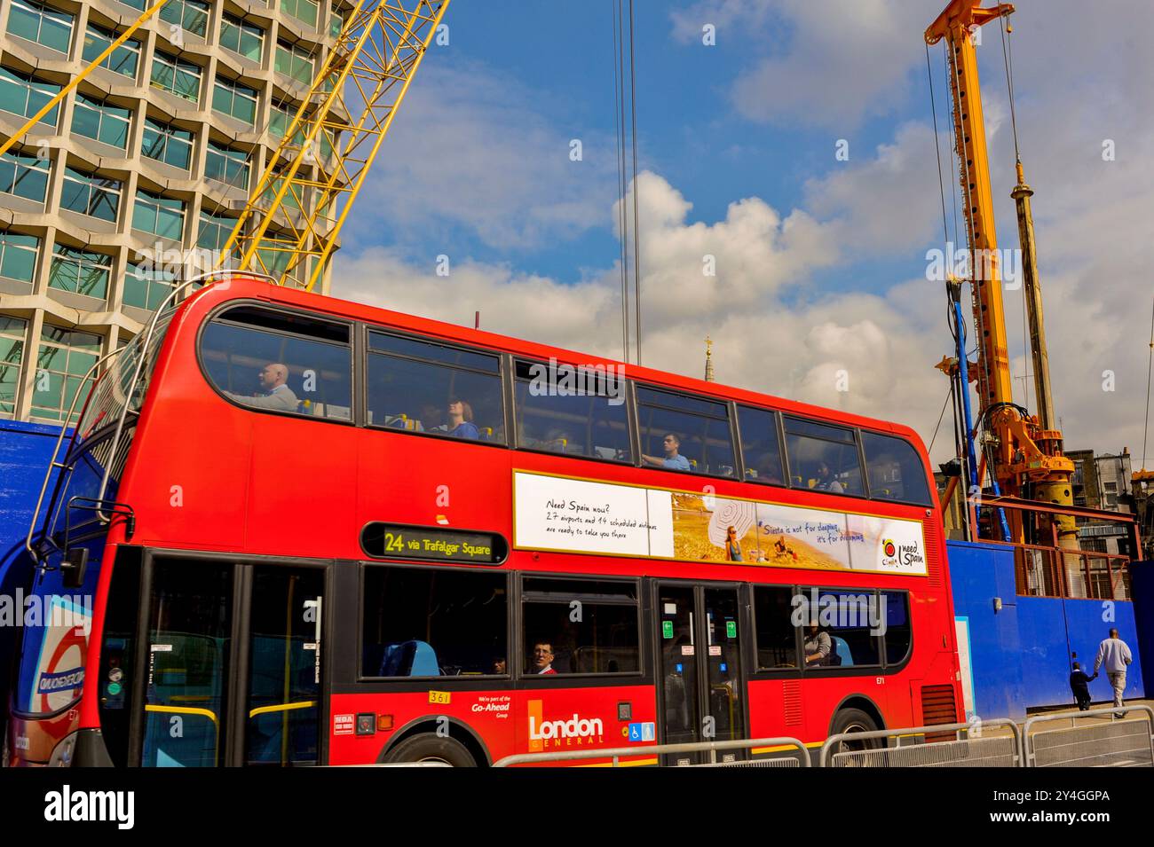 London, England, Street Scene, Oxford Street, Construction Site ...