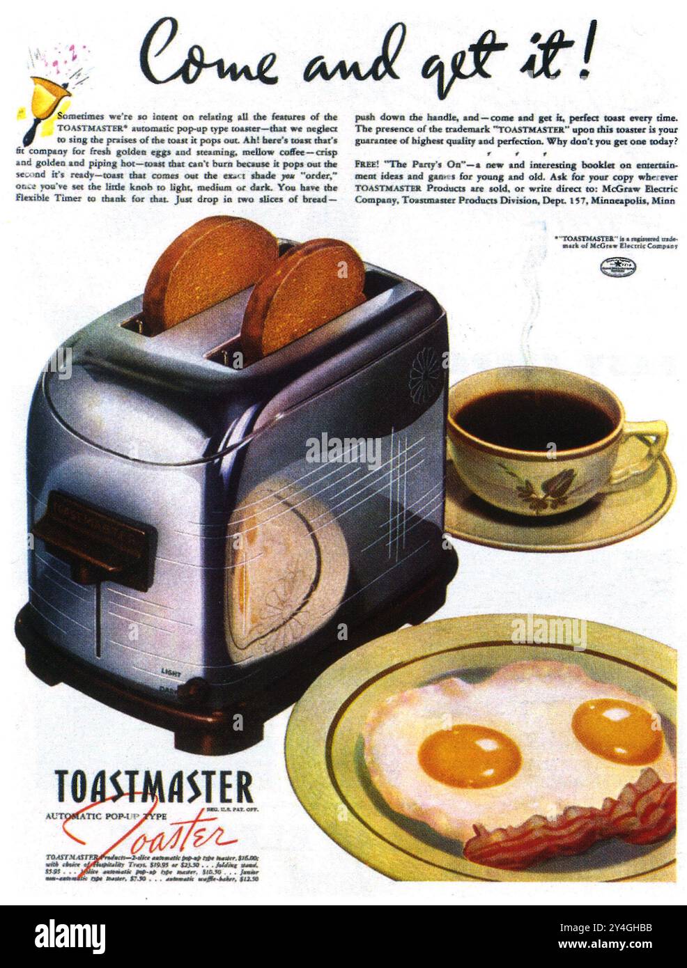 1930s food illustration Cut Out Stock Images & Pictures - Alamy