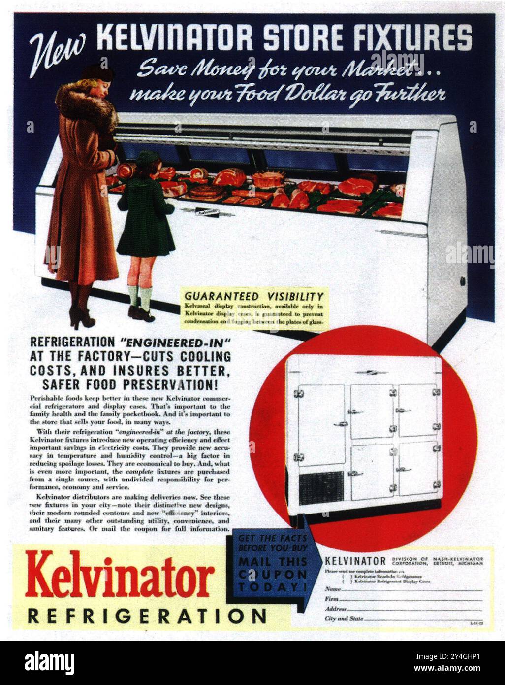 Kelvinator refrigerator hi-res stock photography and images - Alamy
