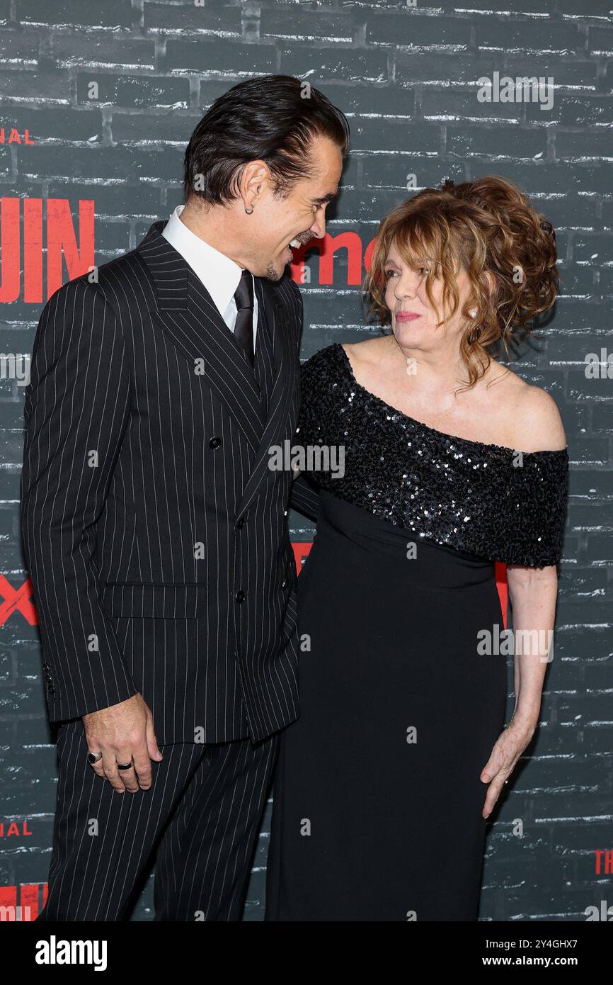 Colin Farrell, Deirdre O'Connell at arrivals for THE PENGUIN HBO ...