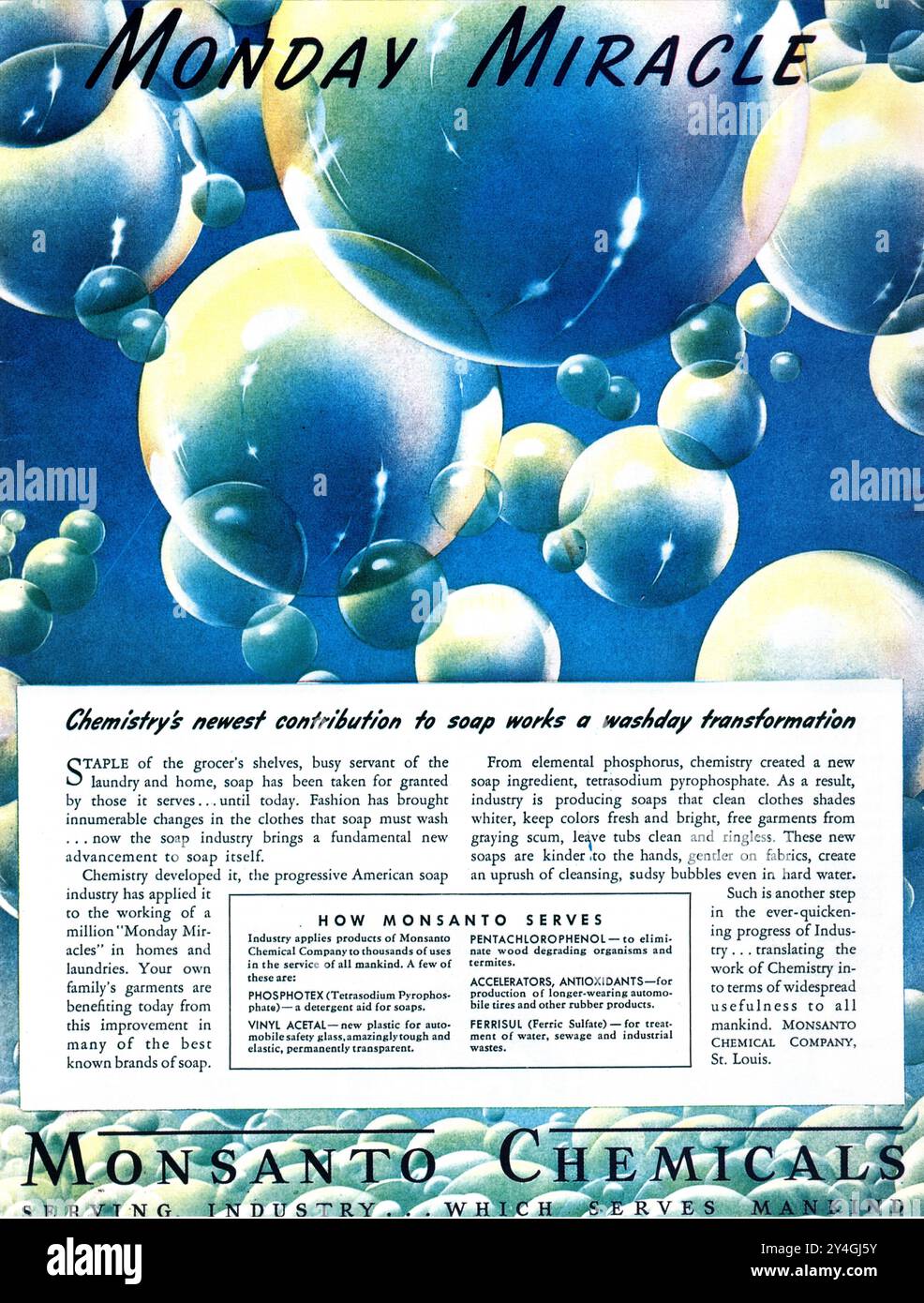 Monsanto advert hi-res stock photography and images - Alamy