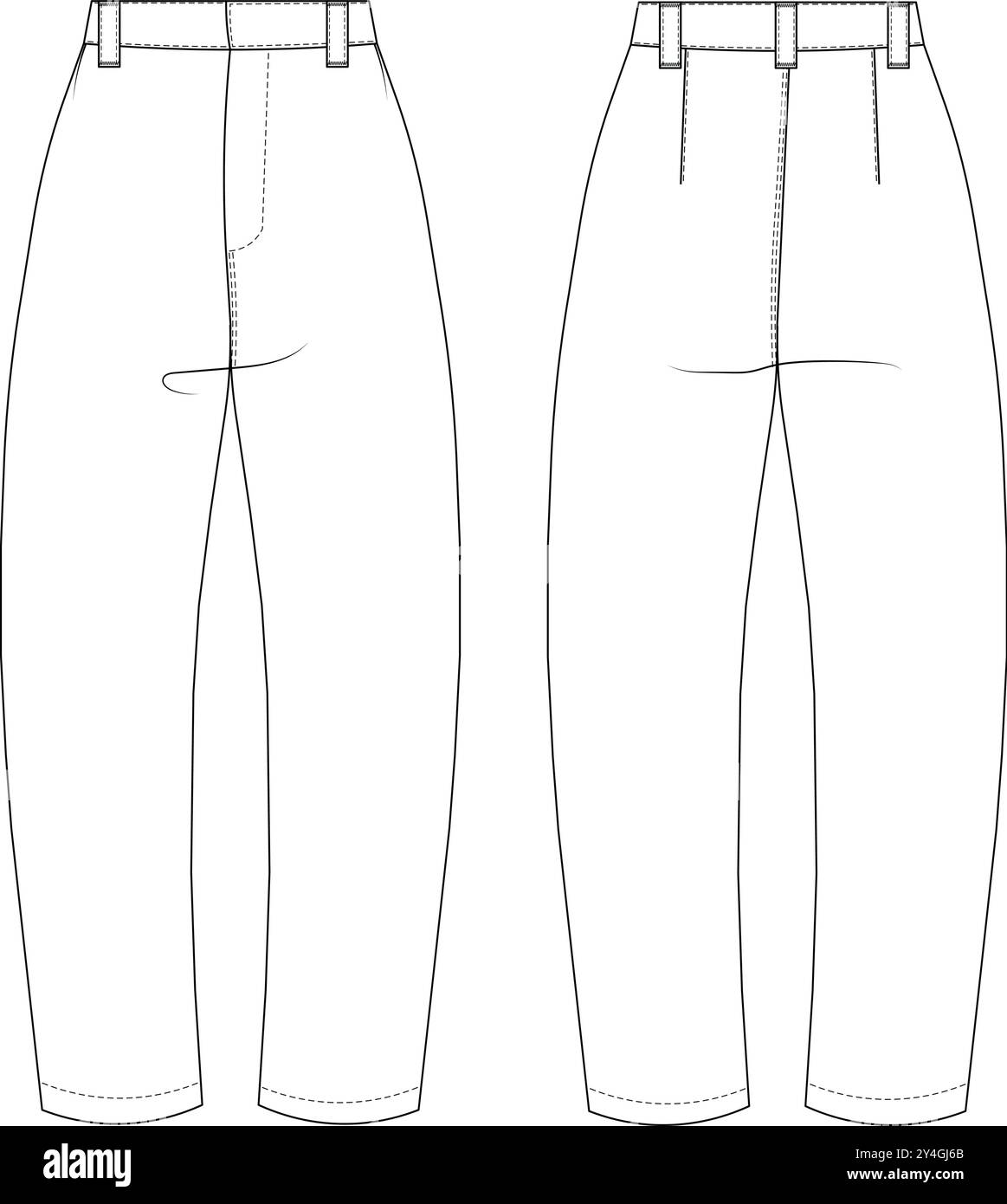 Tapered jeans Stock Vector Images - Alamy