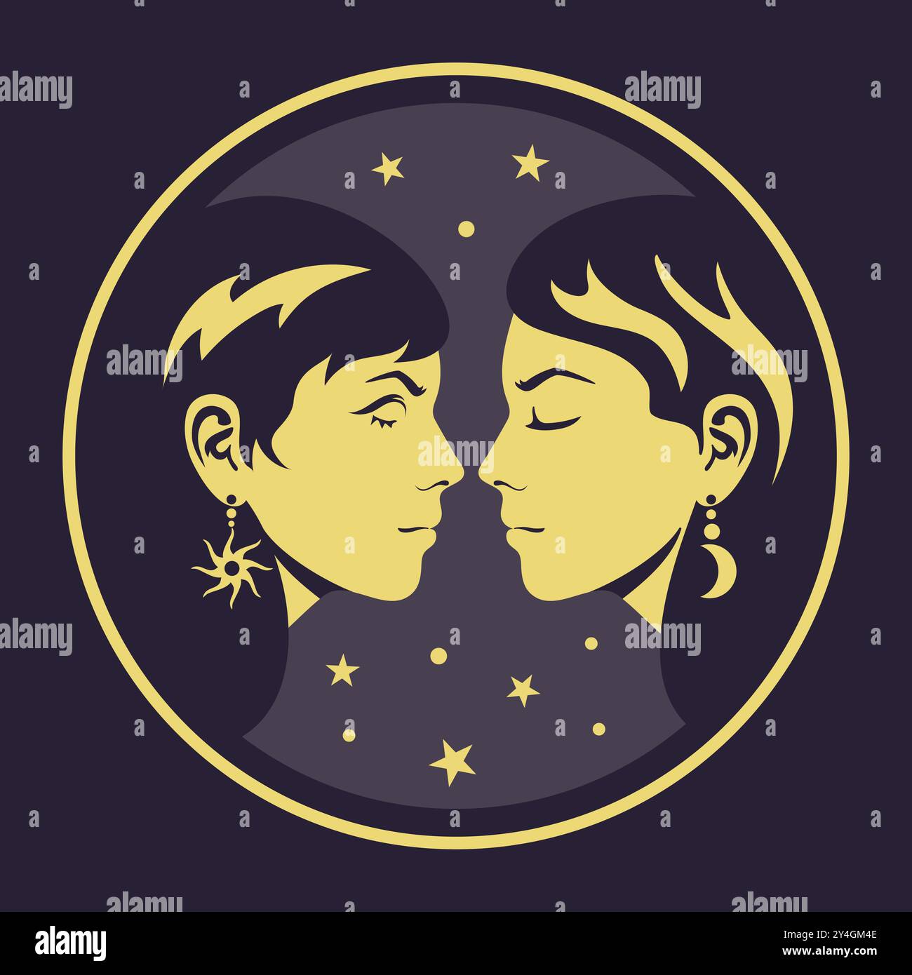 Gemini Zodiac Sign A Unique Artistic Representation Exploring Its ...