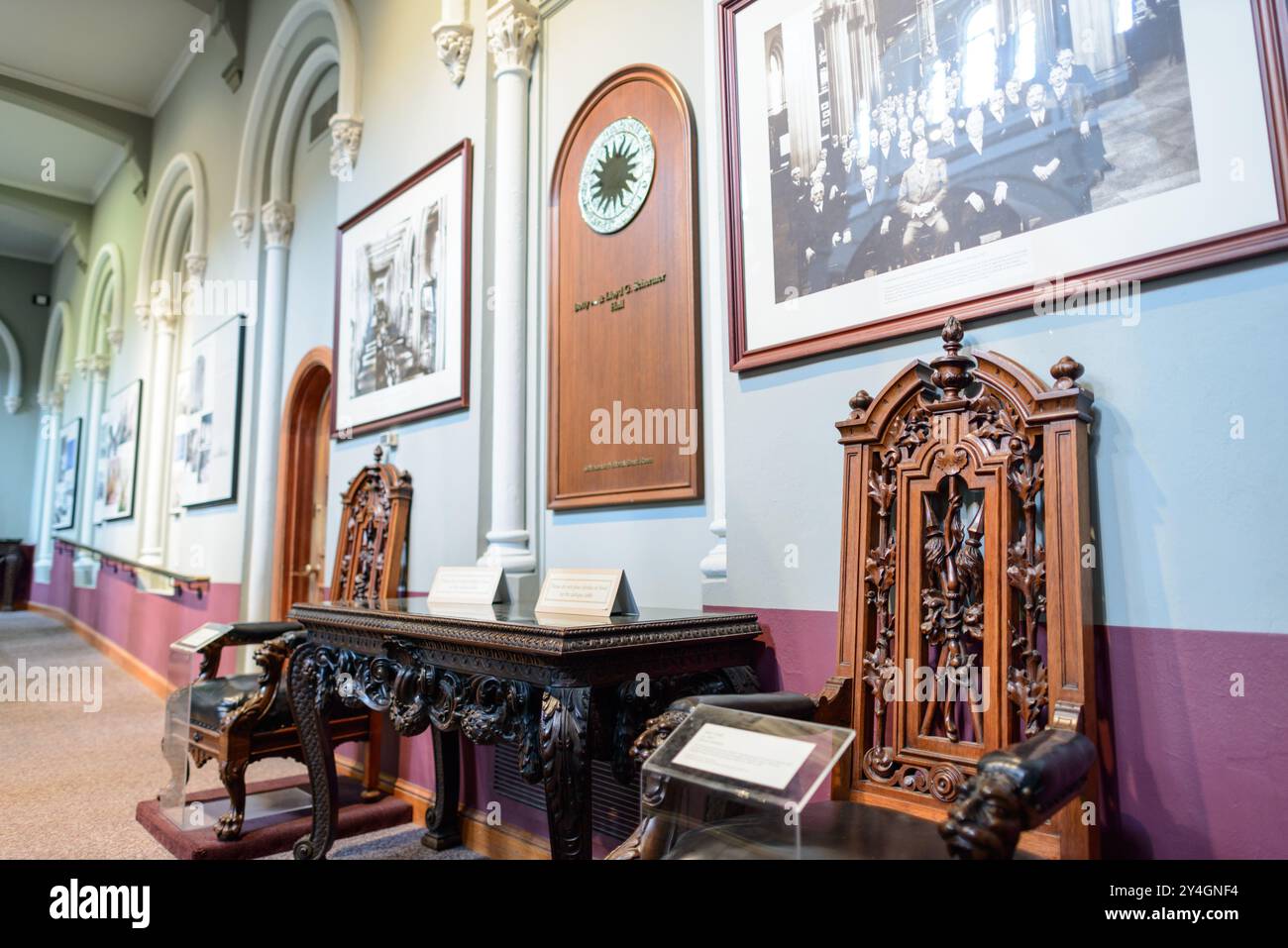 Smithsonian Castle West Range Exhibit. Some of the exhibit showing the ...