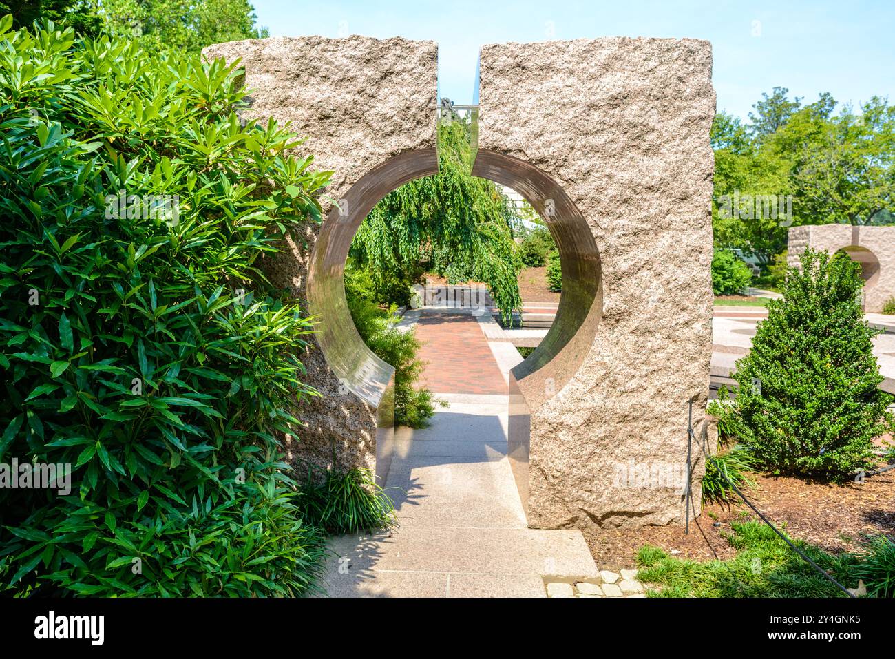 WASHINGTON DC, United States — The Moongate Garden, located behind the ...