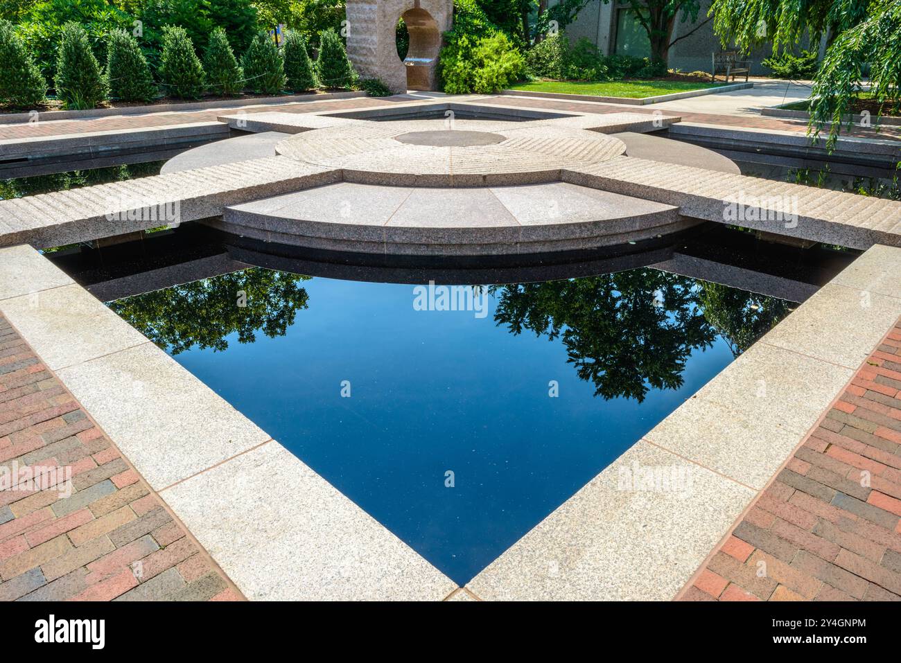 WASHINGTON DC, United States — The Moongate Garden, located behind the ...