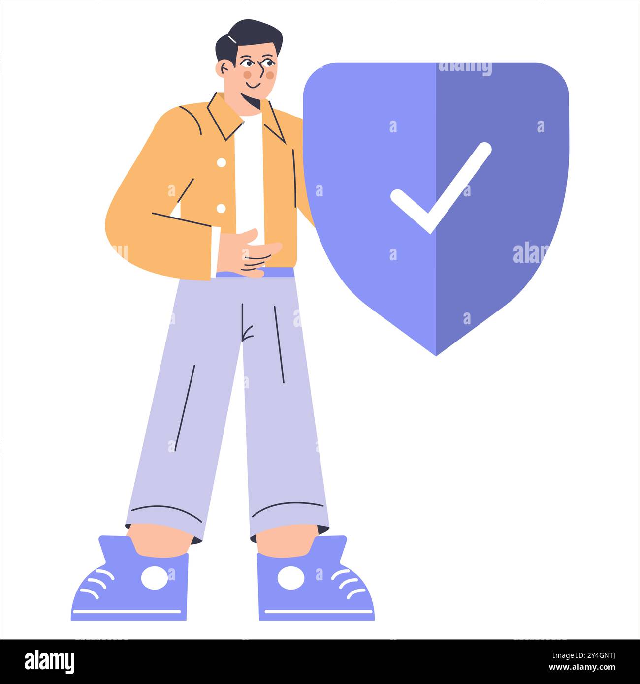 Diversity Businessman concept. An inclusive businessman stands ...