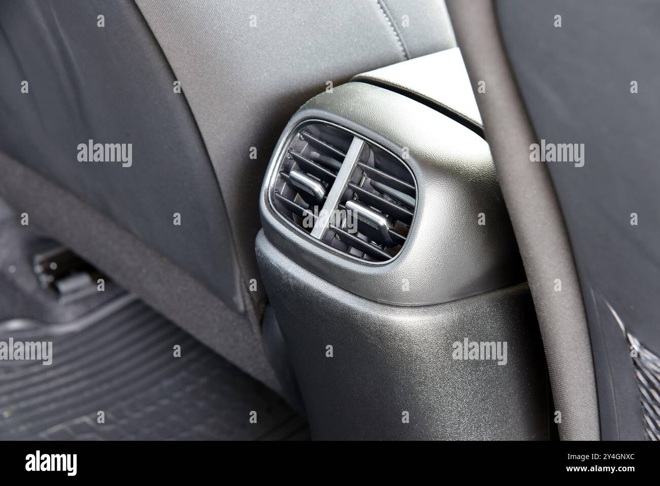 Ventilation hole in a luxury passenger car for rear sets Stock Photo ...