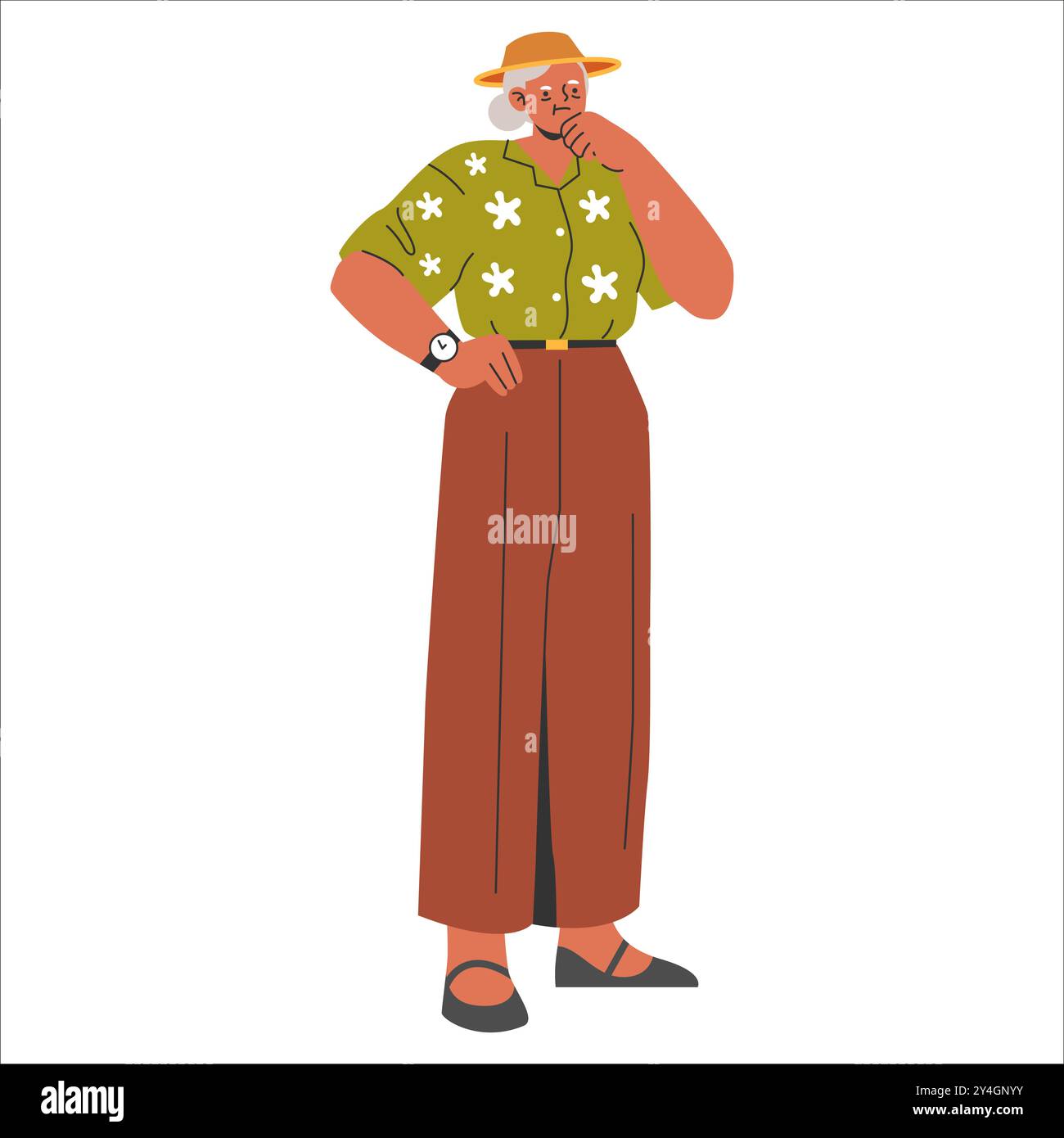 Confident businesswoman concept. A modern entrepreneur standing poised ...