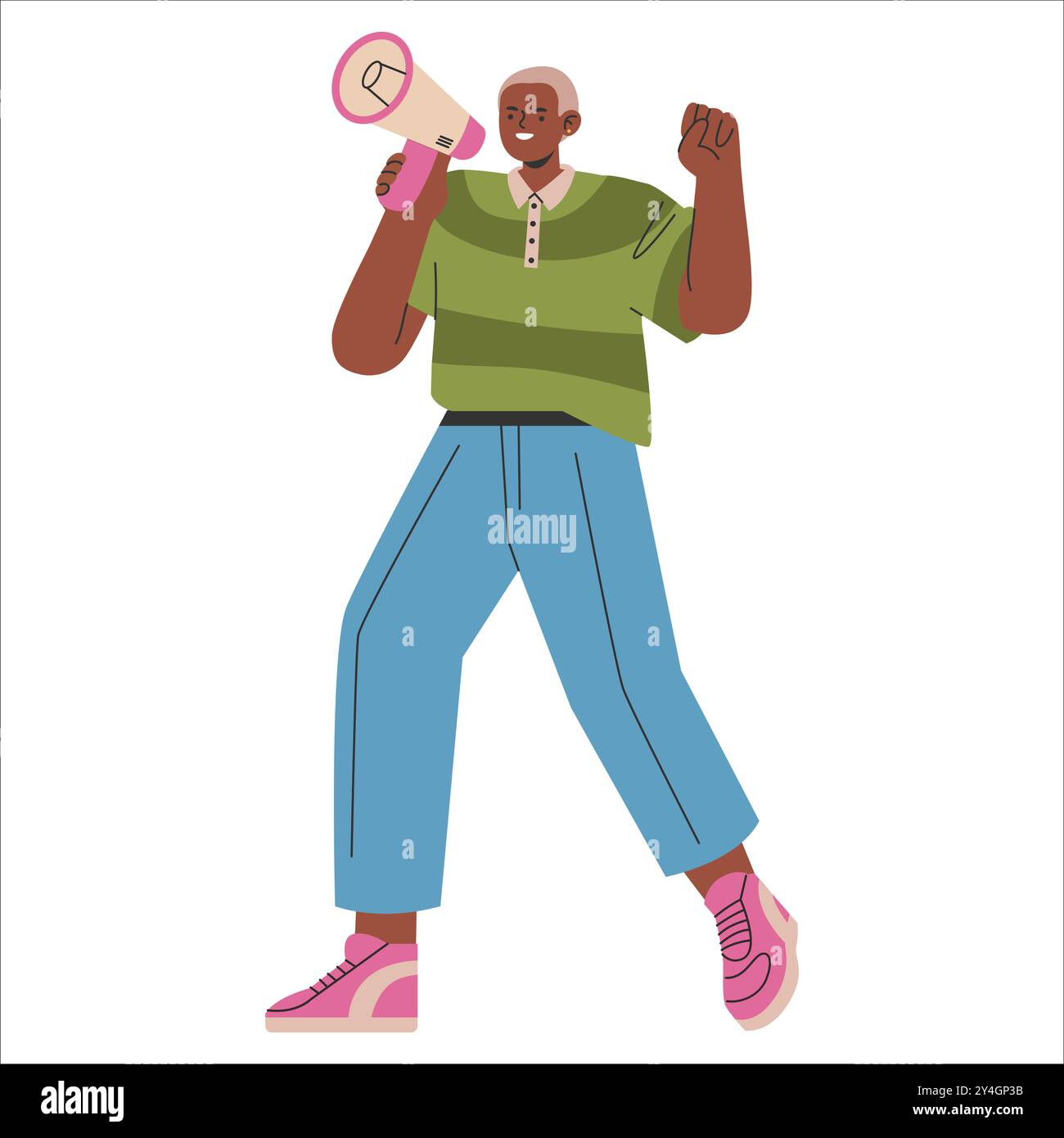 Communicative Young Businessman concept. Animated professional holding ...