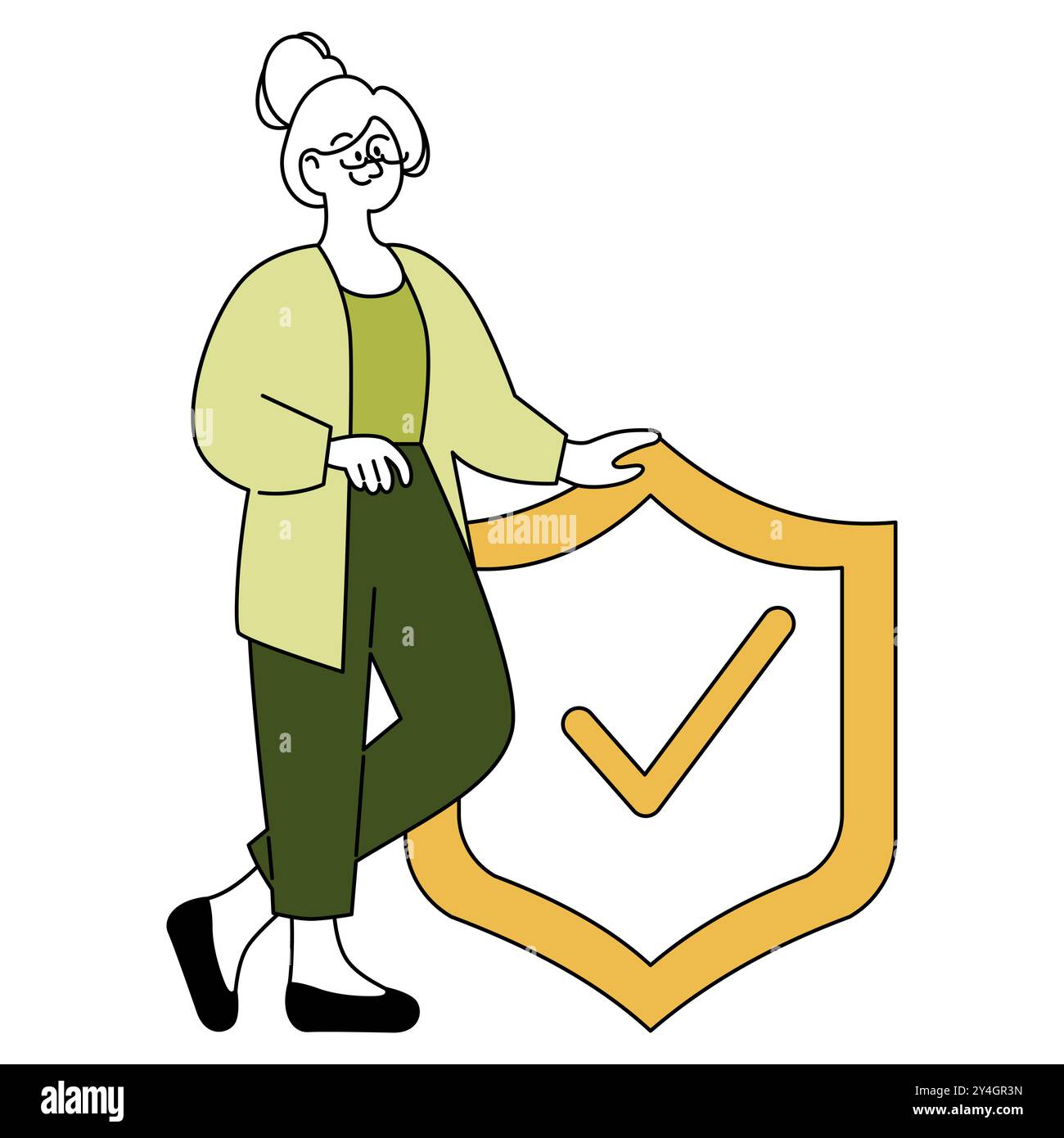 Senior supervisor vector Stock Vector Images - Alamy