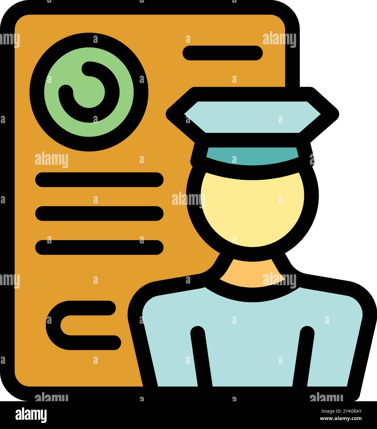 Police officer investigating crime, searching for suspect, using wanted ...