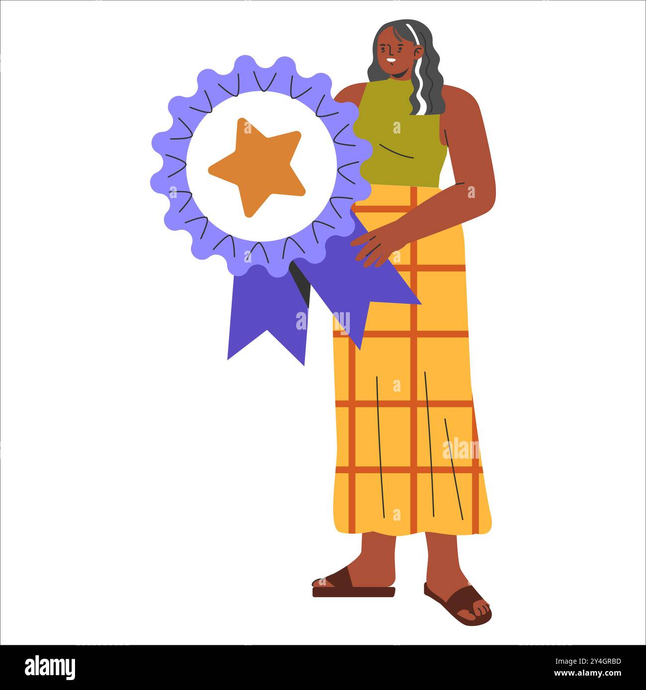 Diversity Businesswoman concept. An illustration of an accomplished ...