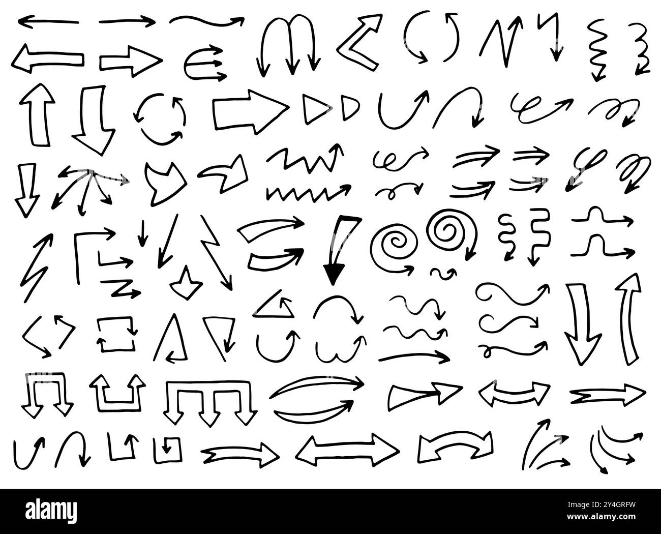 Curved arrow icon vector vectors Stock Vector Images - Alamy