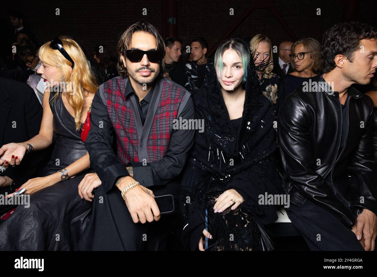 Italy. 18th Sep, 2024. Andrea Ferrara, Rose Villain Milan Fashion Week ...