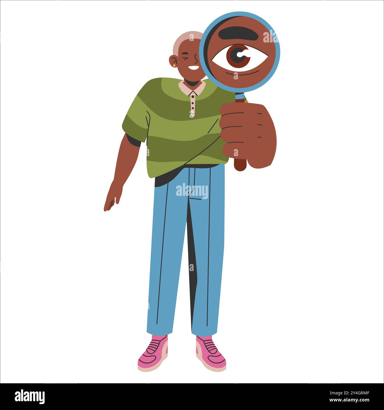 Young businessman concept. Professional male character holding ...