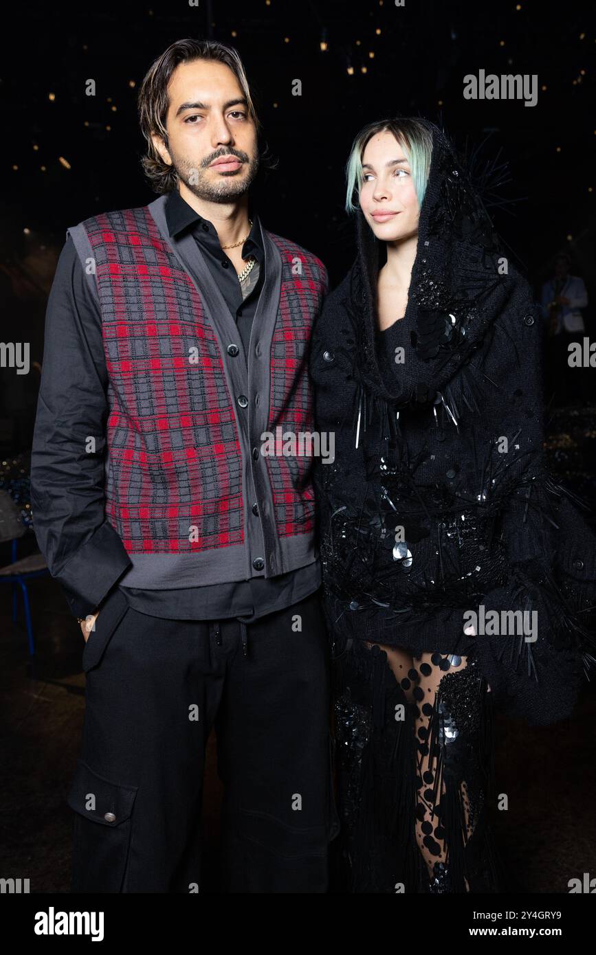 Italy. 18th Sep, 2024. Andrea Ferrara, Rose Villain Milan Fashion Week ...