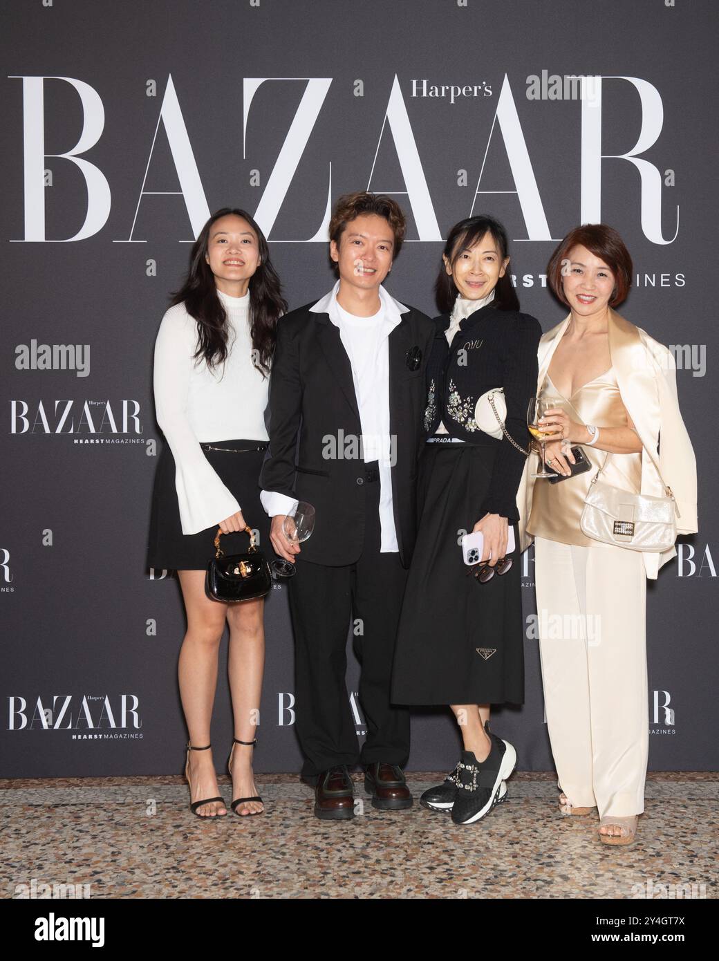 Italy. 17th Sep, 2024. Guest, Guest, Daisy Wang, Sophia Yu Milan ...